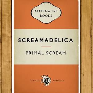 Primal Scream - Screamadelica - Alternative Book Cover Poster (UK and ...