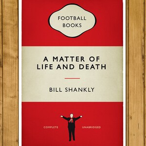 Football Print - Classic Book Cover Poster - Illustration of Bill ...