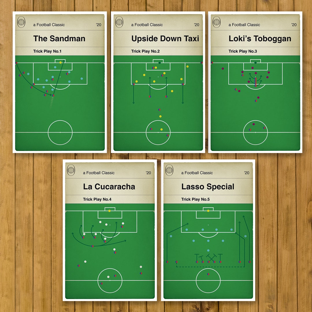 Football Trick Plays - Set of 5 - La Cucaracha - Upside Down Taxi - Loki's Toboggan - Soccer ...