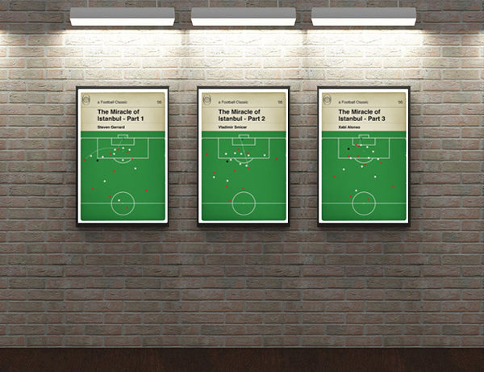 Football Poster Set Liverpool Goals V Milan the Miracle of | Etsy