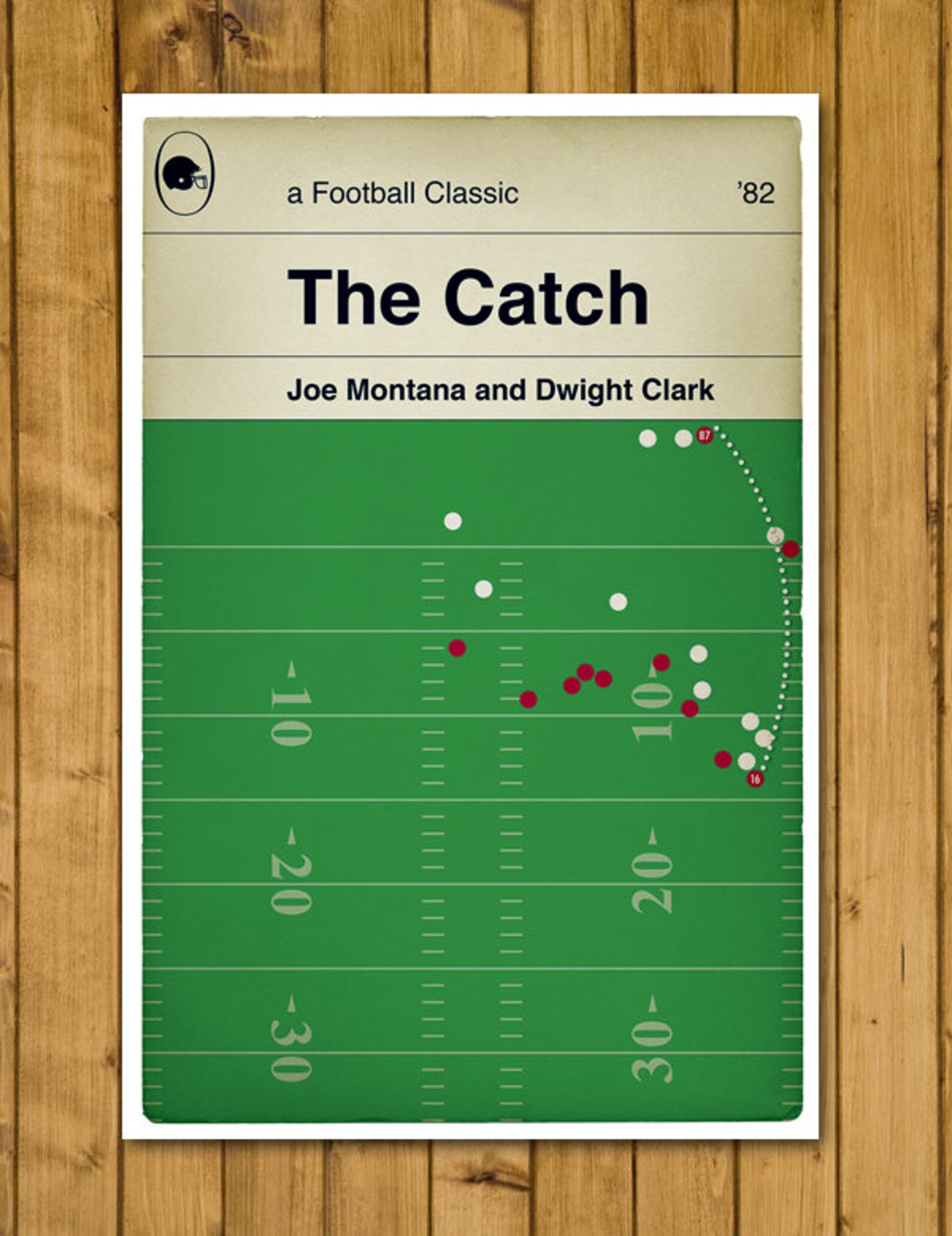 The Catch Joe Montana / Dwight Clark 49ers NFC | Etsy