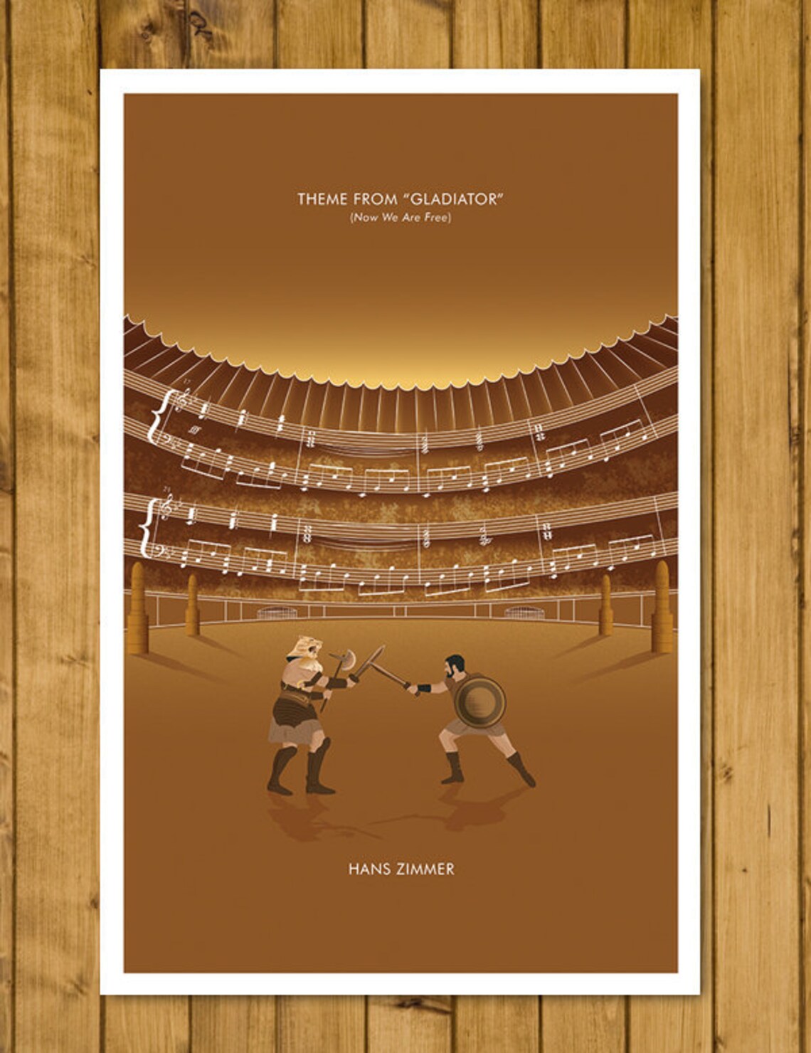 Theme from Gladiator Now We Are Free by Hans Zimmer | Etsy