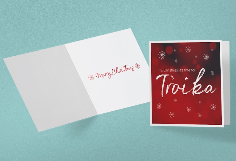 Troika Christmas Card Classical Music Christmas Gift - Etsy