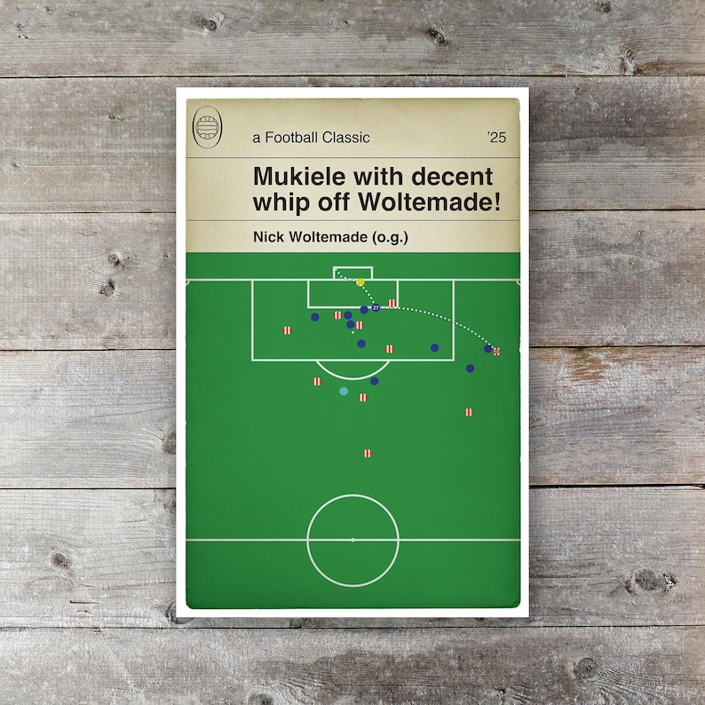 Sunderland Goal Poster - Nick Woltemade OG - Sunderland 1 Newcastle 0 ...