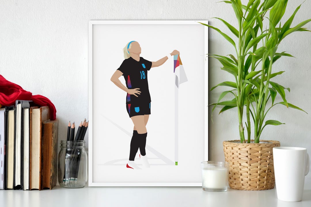 Chloe Kelly Corner Flag Celebration Poster - Euro 2025 Champions ...