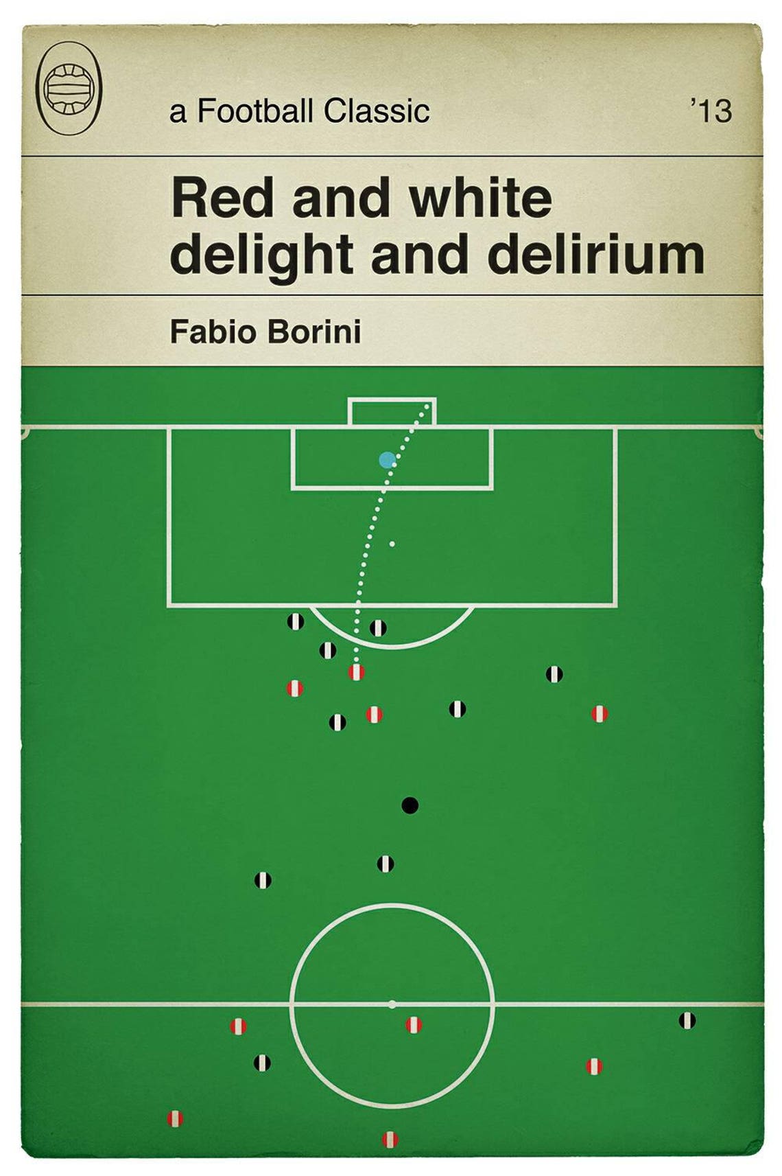 Football Print - Classic Book Cover Poster - Fabio Borini Winner for ...