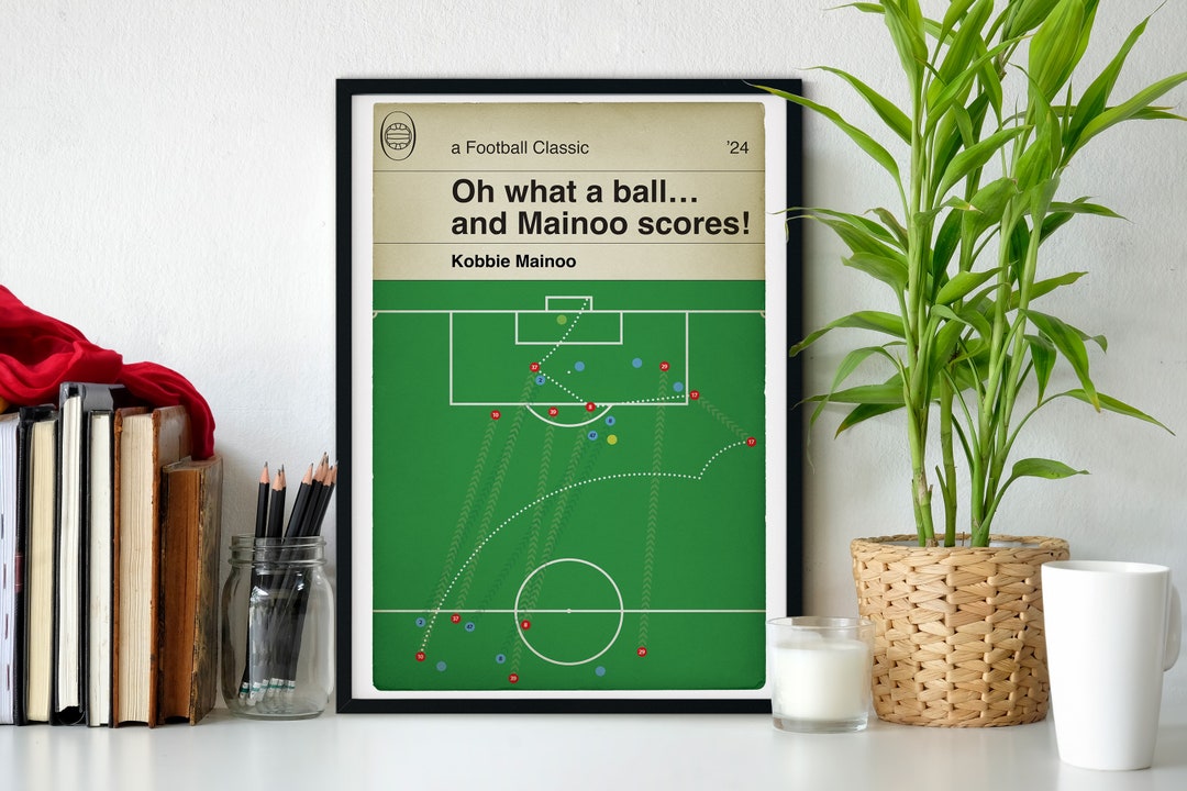 Kobbie Mainoo Goal Print: Manchester United FA Cup Final 2024 - Etsy