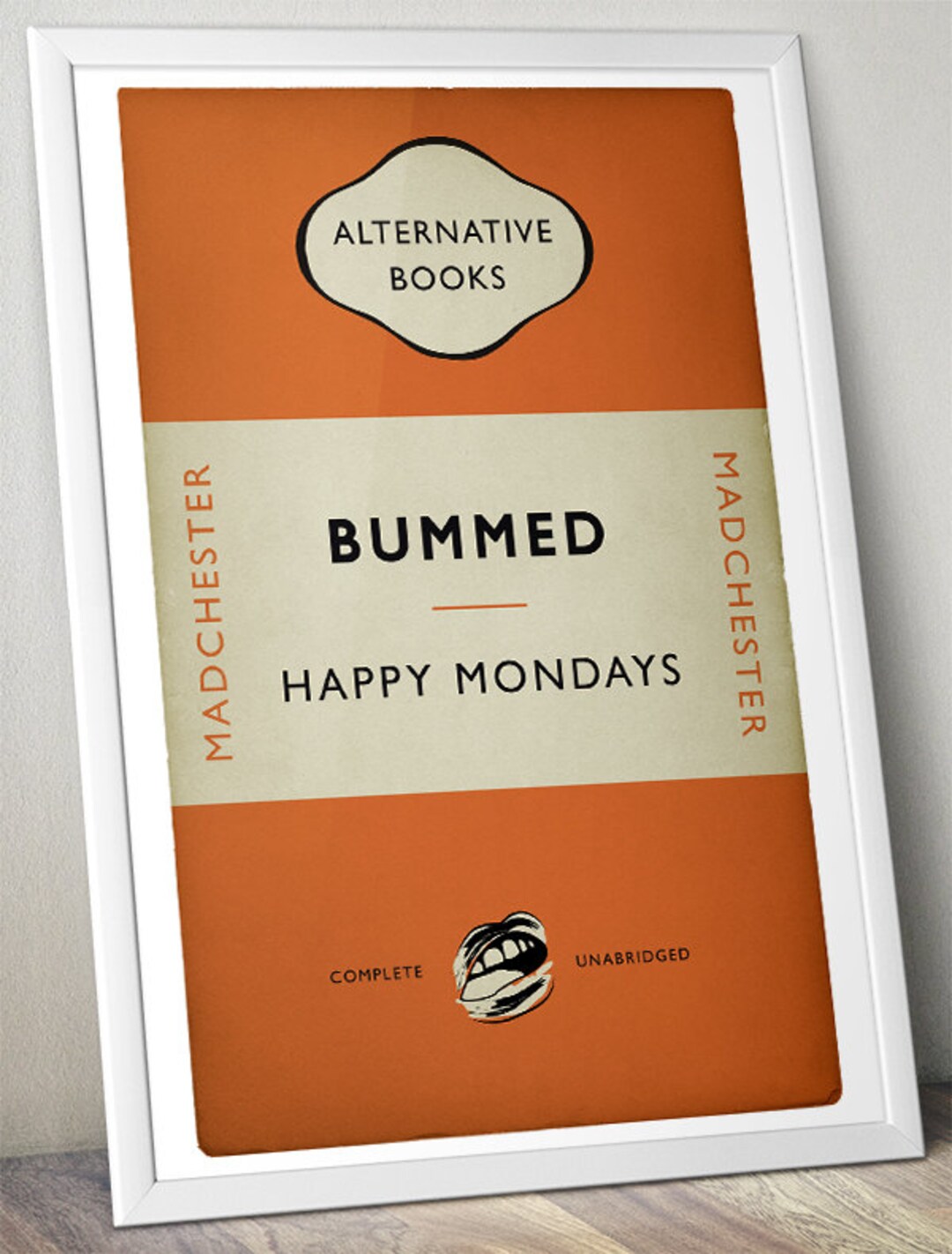 Happy Mondays - Bummed - Madchester - Alternative Book Cover Poster (UK ...