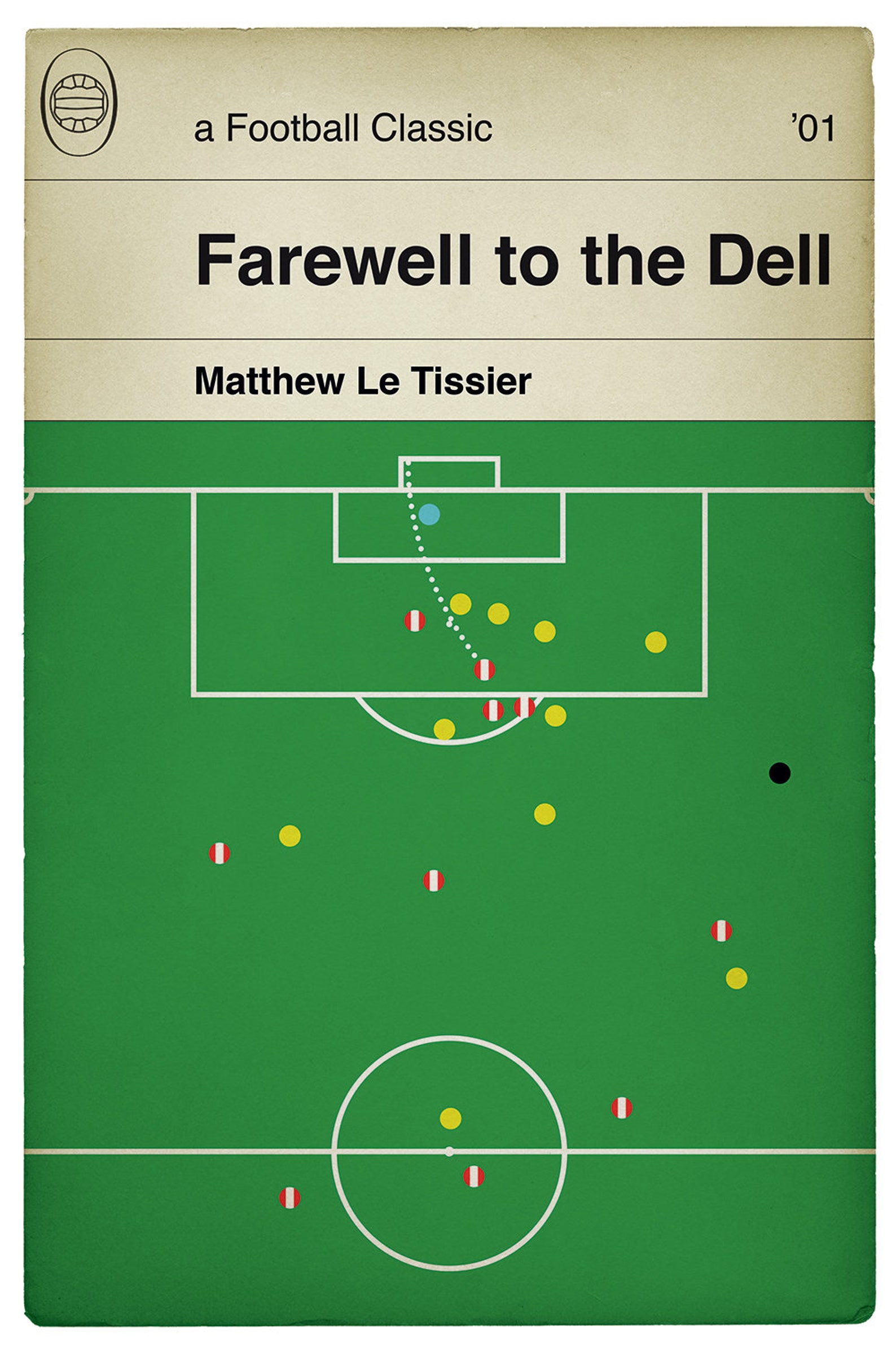 Football Print - Classic Book Cover Poster - Matthew Le Tissier Winner ...