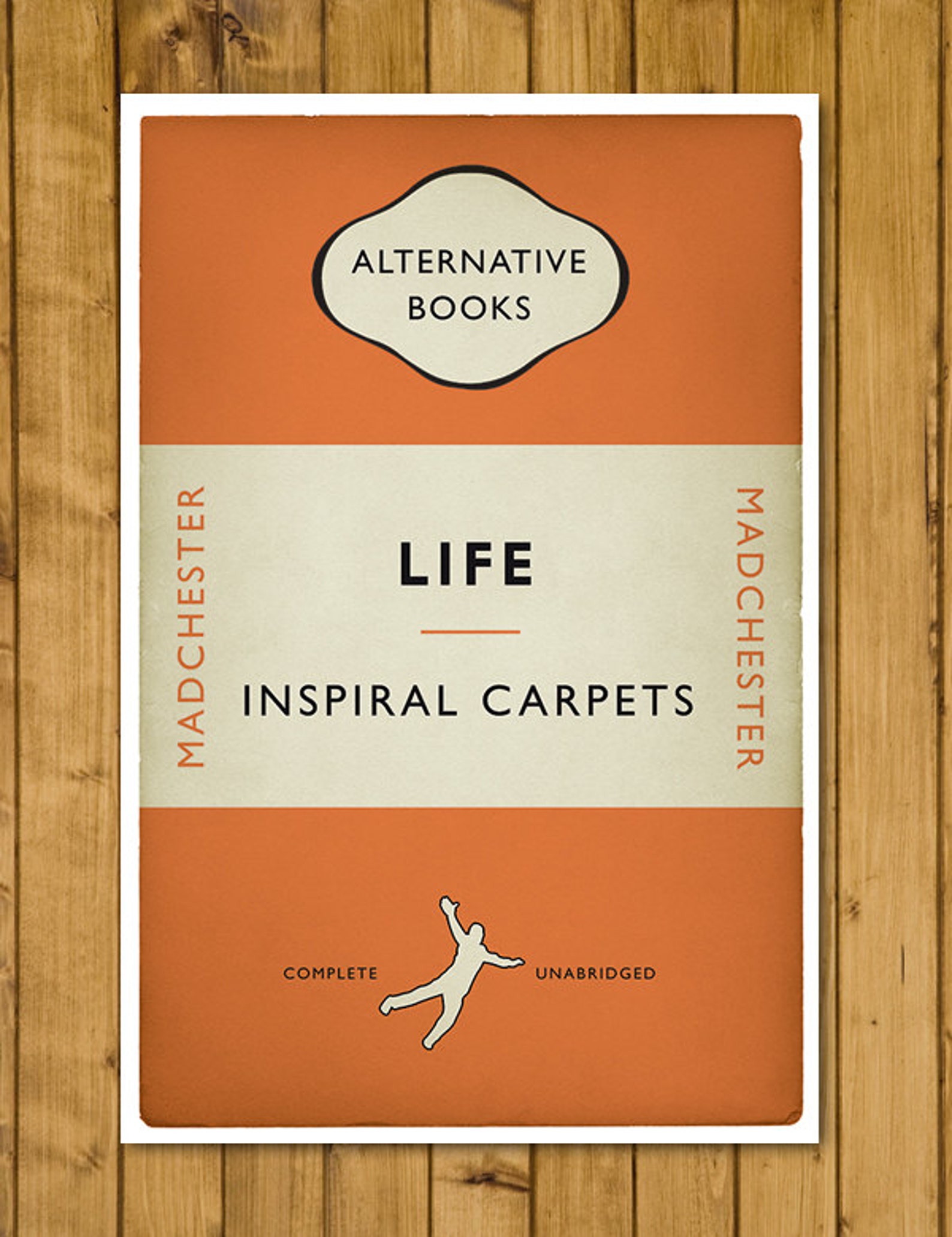 Inspiral Carpets - Life - Madchester - Alternative Book Cover Poster ...