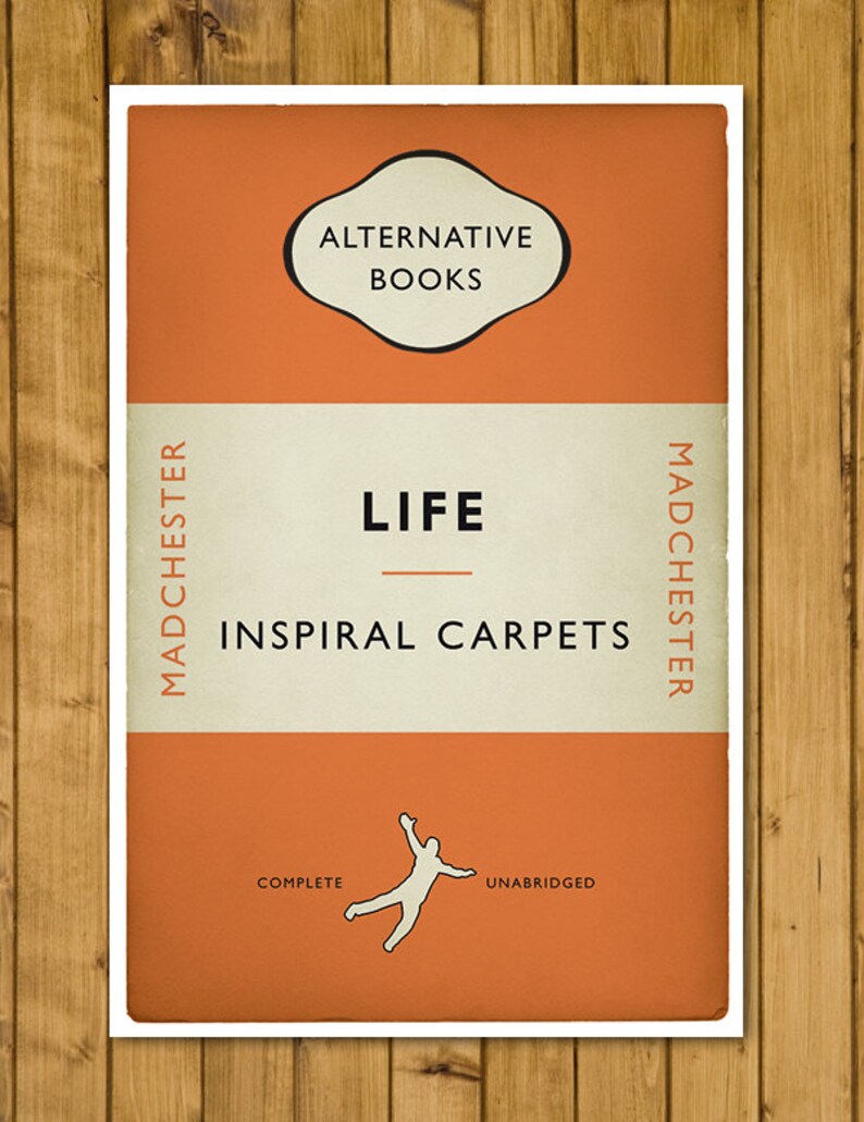 Inspiral Carpets - Life - Madchester - Alternative Book Cover Poster ...