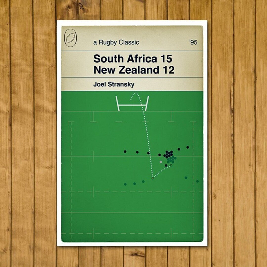 Rugby Gift - South Africa 15 New Zealand 12 - Joel Stransky Drop Goal ...
