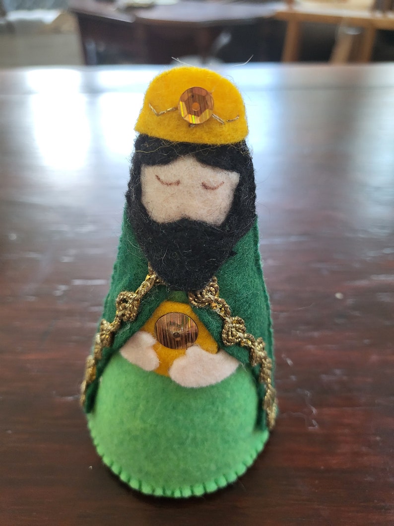 Nativity of Wool Felt Hand Made 8 Items Mary Jesus Joseph - Etsy