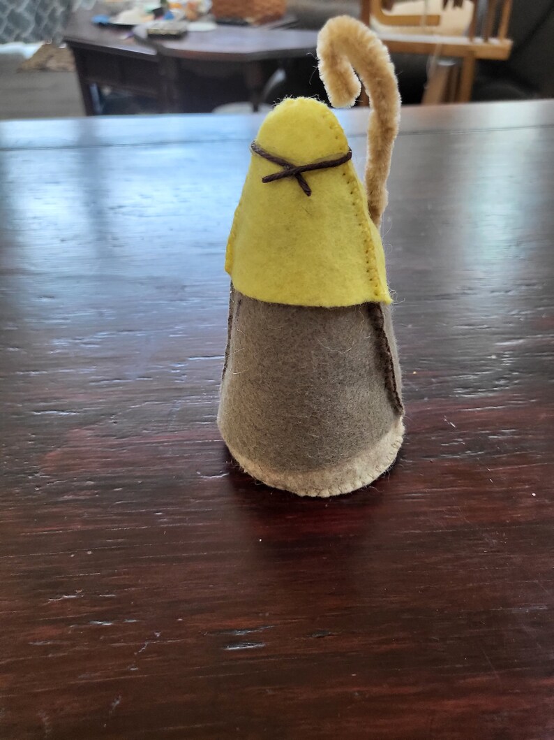 Nativity of Wool Felt Hand Made 8 Items Mary Jesus Joseph - Etsy