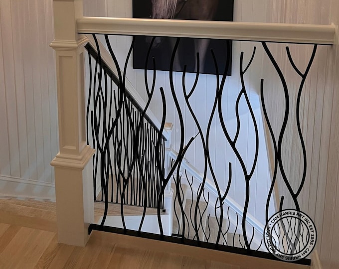 Tree Branch Railing | Twigs Design Wrought Iron Railing | Metal Stair ...