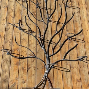 Garden Art Flower Pot Tree | Hand Wrought Iron Tree | Indoor Outdoor ...