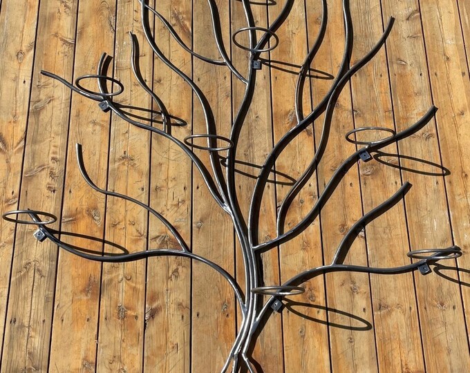 Garden Art Flower Pot Tree | Hand Wrought Iron Tree | Indoor Outdoor ...