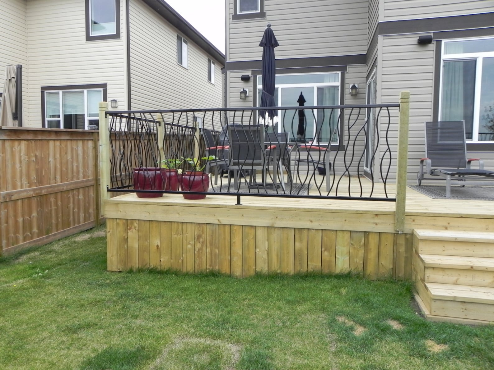 Deck Railing Custom Railing Metal Deck Railing Wrought Iron Railing in ...