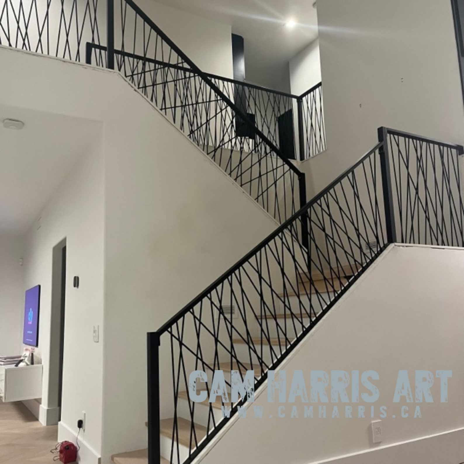Wrought Iron Railing Sticks Design | Metal Stair Railing | Custom Iron ...