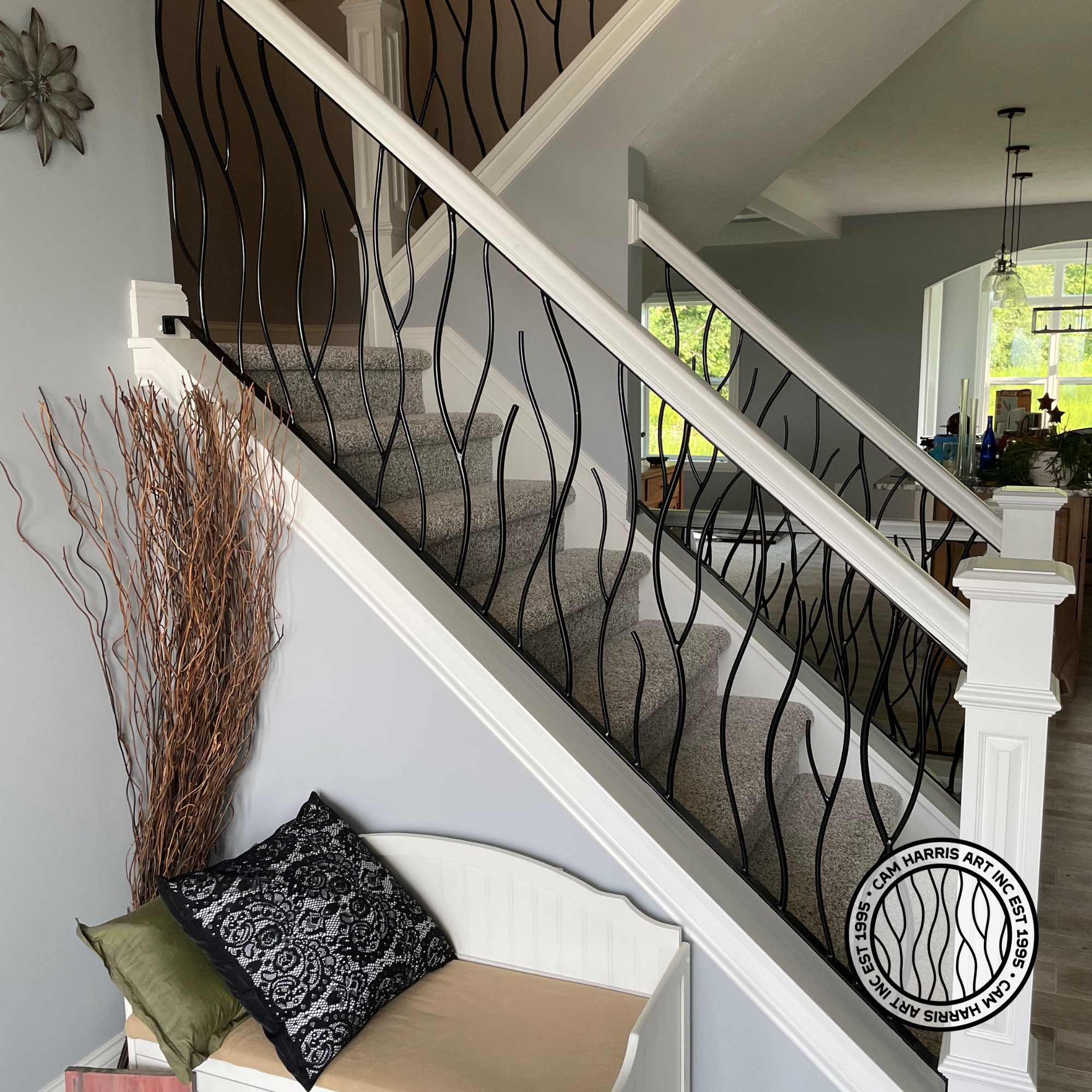 Branch Style Railing Twigs Design Tree Branch Railing Metal Stair ...