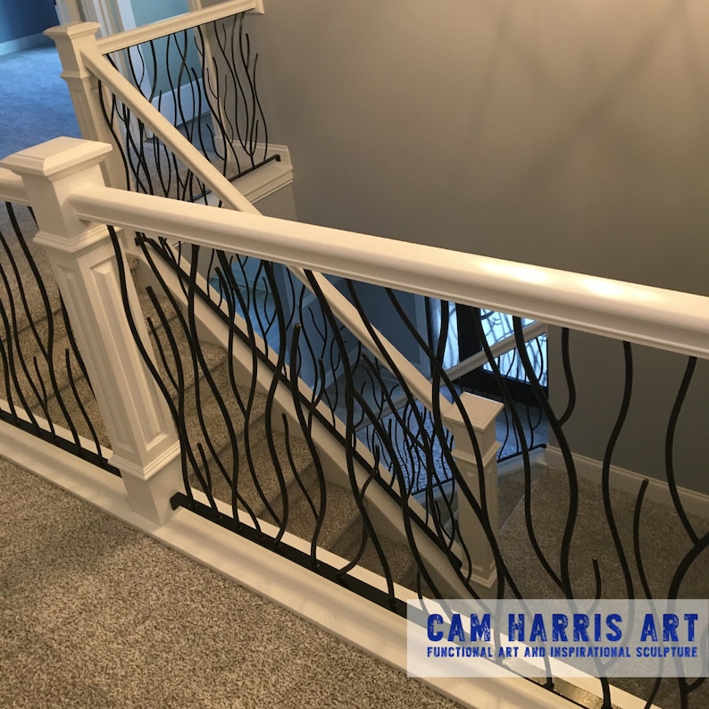 Twigs Design Wrought Iron Railing | Tree Branch Railing | Metal Stair ...