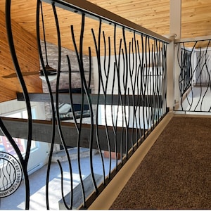 Twigs Design Wrought Iron Railing | Tree Branch Railing | Metal Stair ...