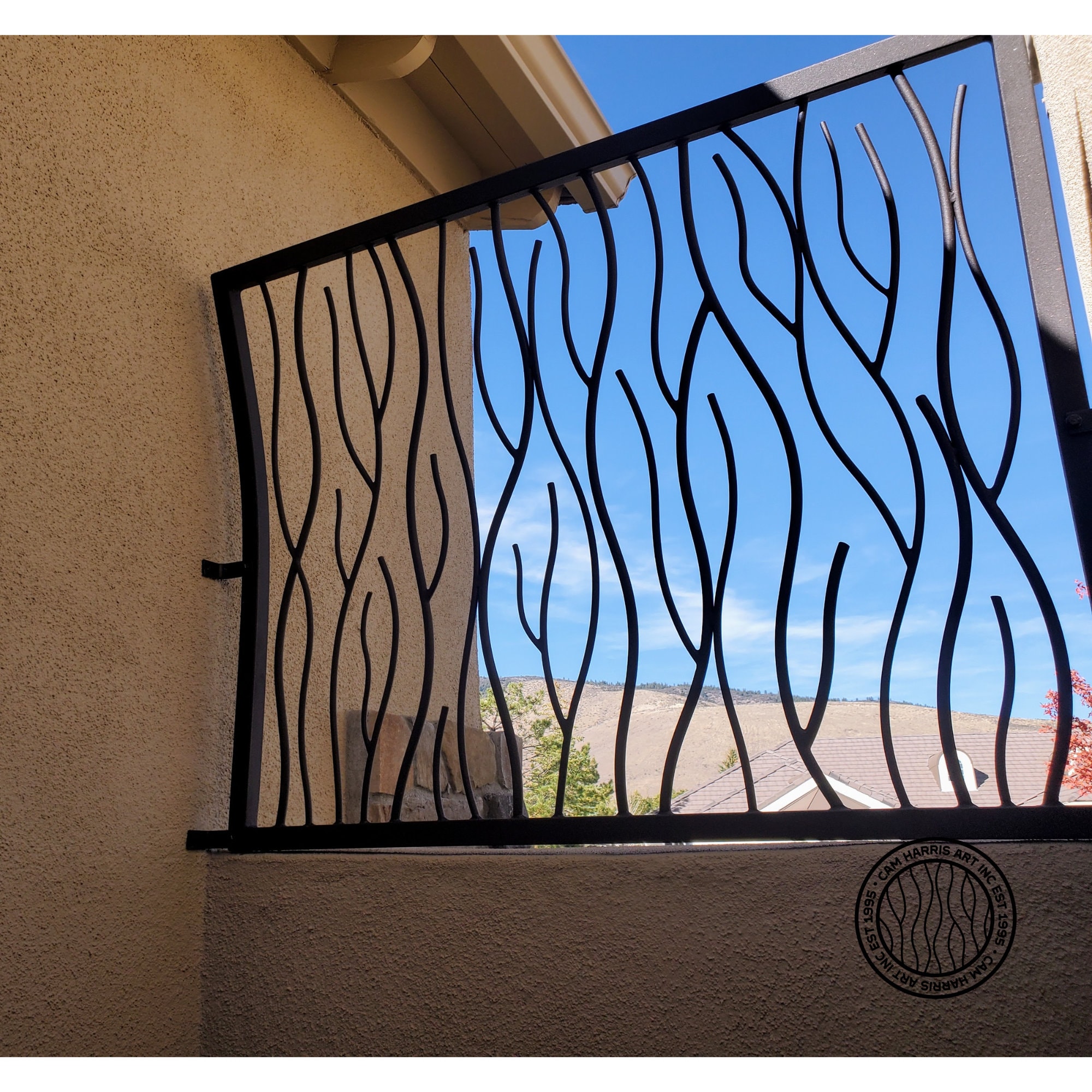 Wrought Iron Gate Twigs Design | Iron Gate | Tree Branch Metal Gate ...