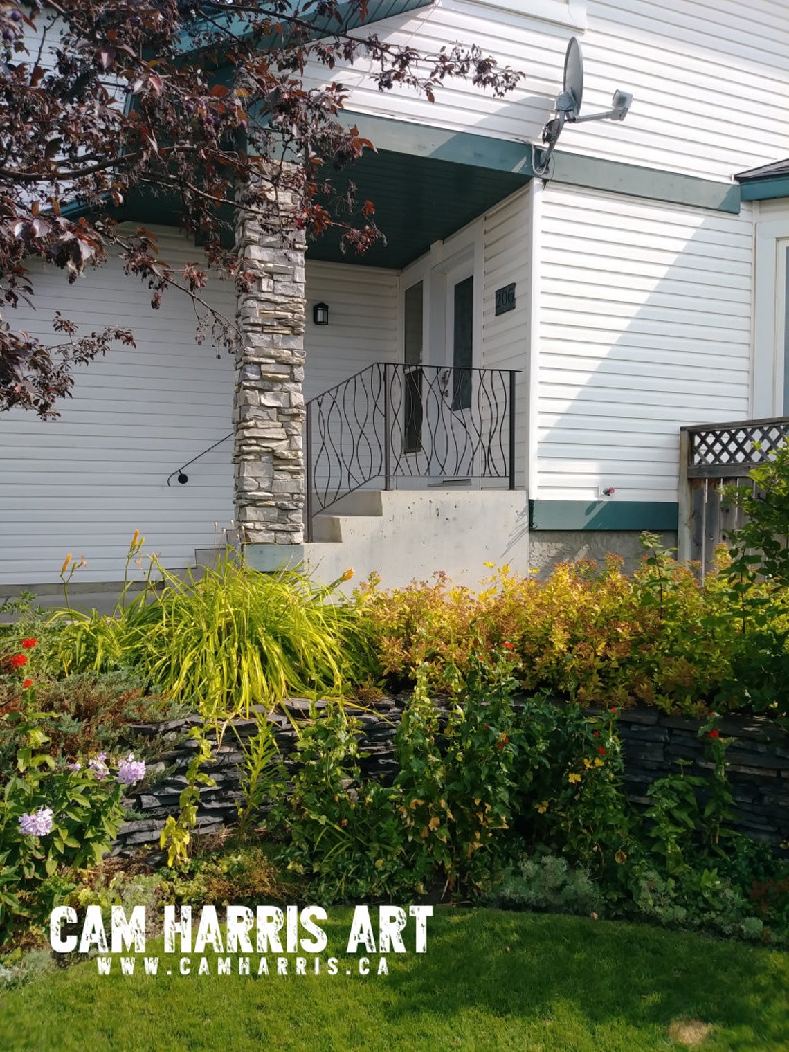 Wrought iron railing Entwined Design Metal stair railing | Etsy