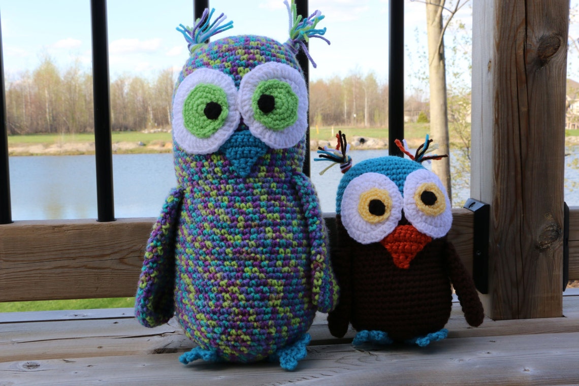 Winged Owl Stuffie Crochet Pattern PDF Pattern Owl Plush Toy - Etsy