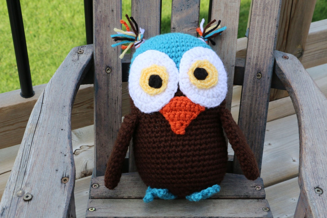 Winged Owl Stuffie Crochet Pattern PDF Pattern Owl Plush Toy - Etsy