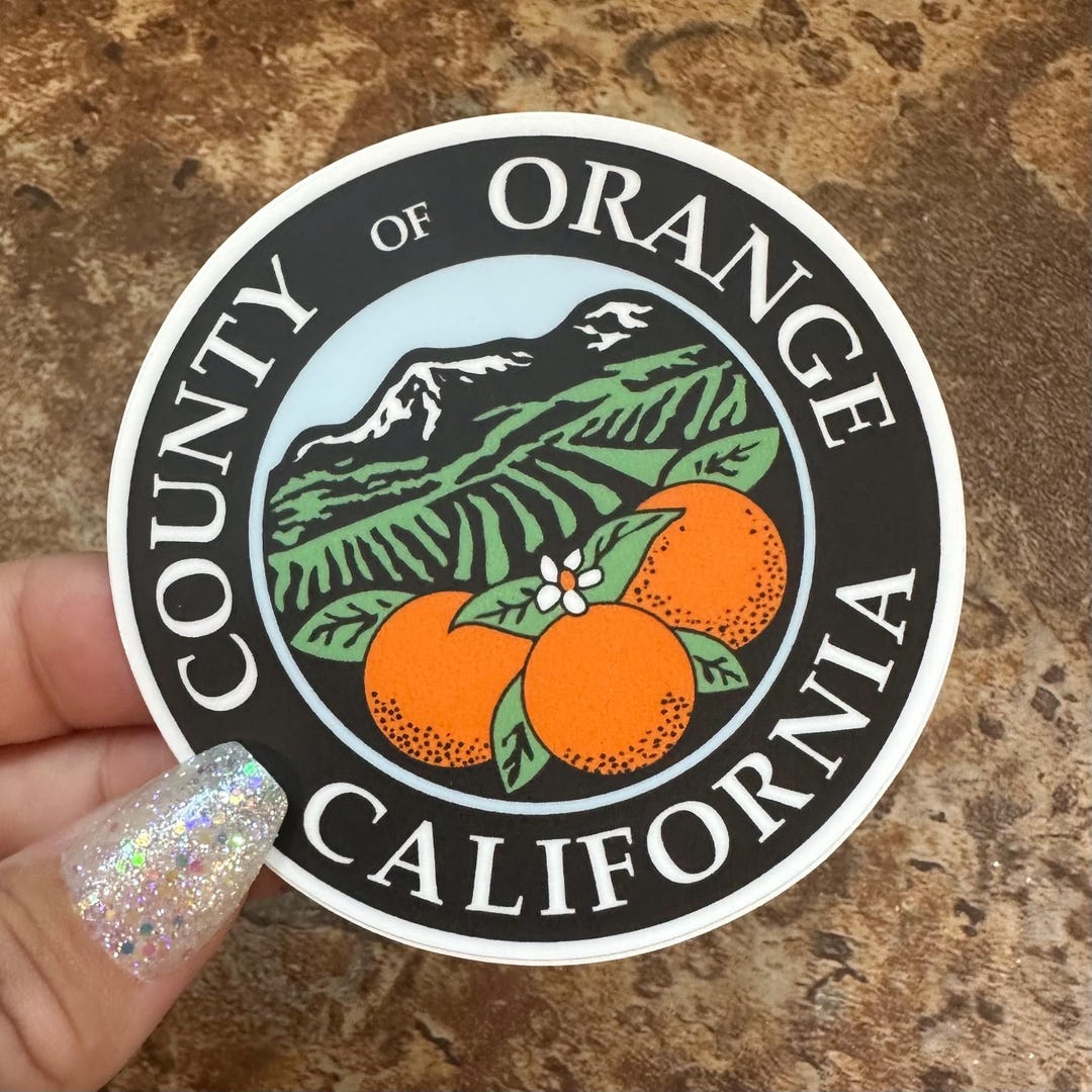 Orange County Sticker - Etsy