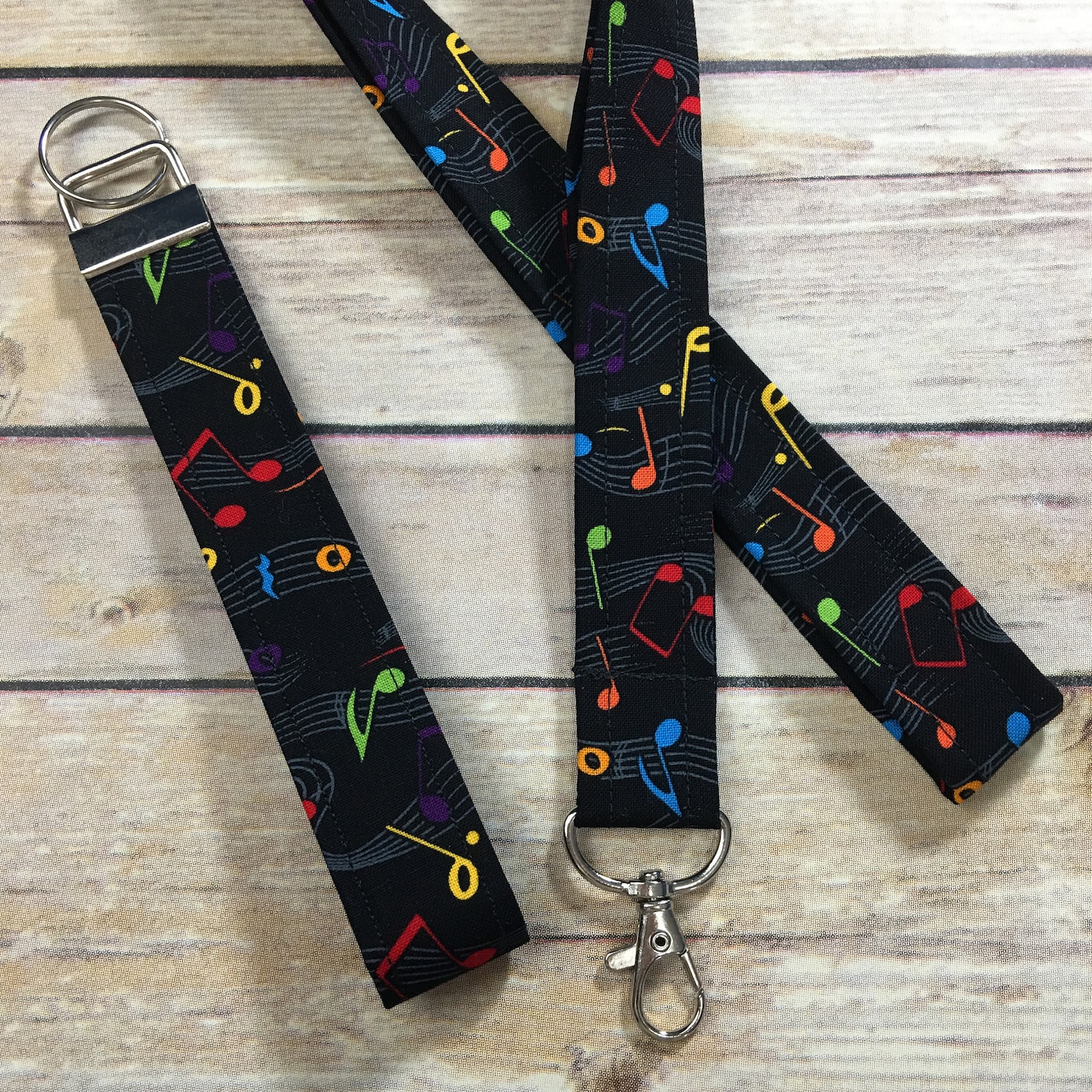 Lanyard and Key Fob--music Notes - Etsy