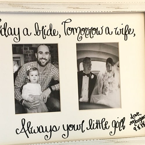 Father of the Bride Gift Wedding Photo Frame 7 X 5 | Etsy UK