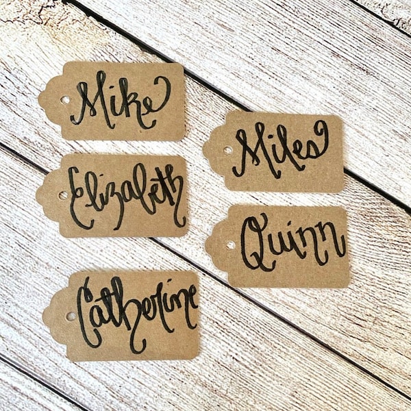 Calligraphy Name Tag - Etsy