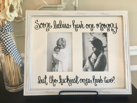 Two Mommies Photo Gift Double Photo Mat for New Moms Lesbian - Etsy