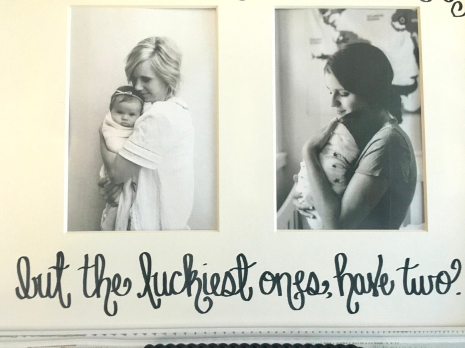Two Mommies Photo Gift Double Photo Mat for New Moms Lesbian - Etsy