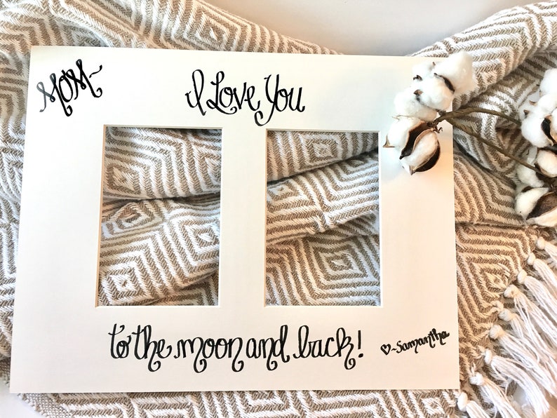 Personalize Your Hand-lettered Photo Mat Gift by Adding Your Name or ...