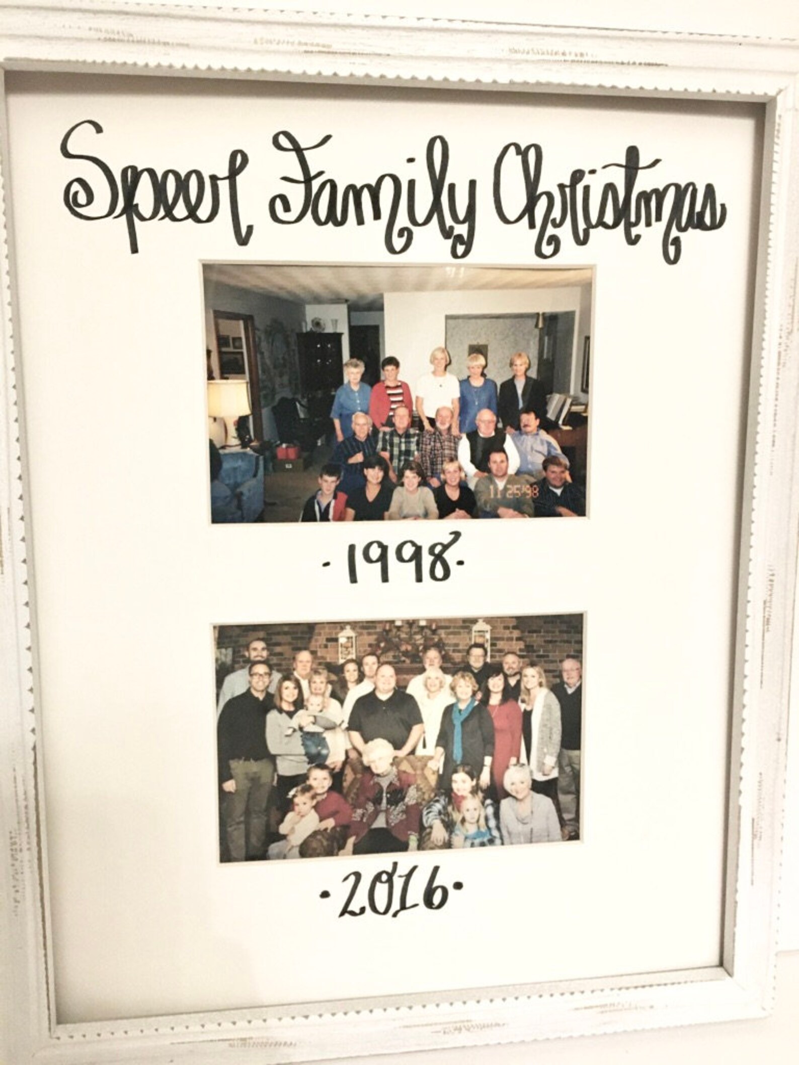 Custom Quote Personalized Double Photo Mat Hand-lettered With - Etsy