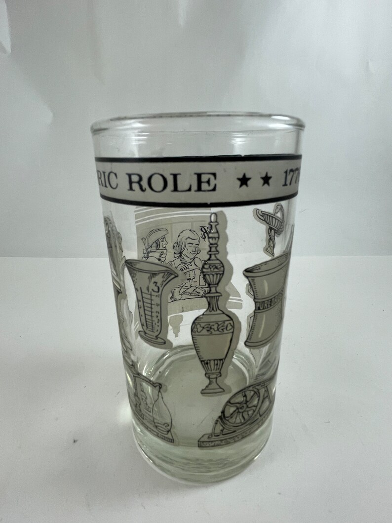 Pharmacy History Role 1776 1976 Drinking Glass Bicentennial - Etsy