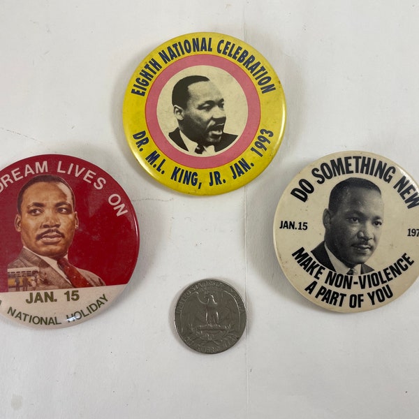 Martin Luther King Jr Buttons - Etsy