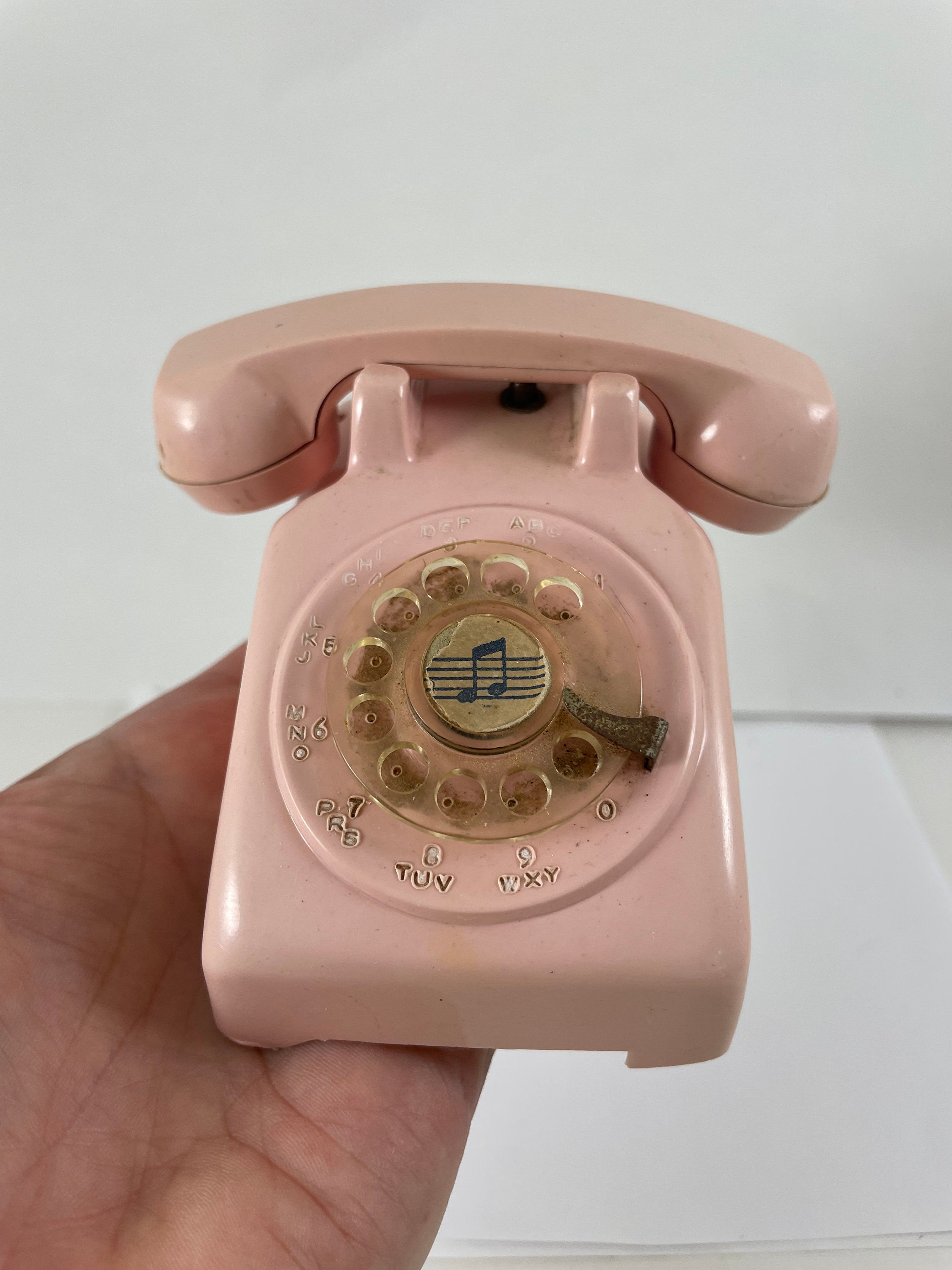Pink Rotary Dial Telephone