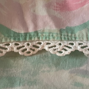 Claude Monet Twin Flat Sheet Waterlilies Watercolor Linens Pastel Pinks ...