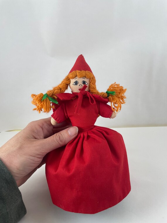 Vintage Red Riding Hood and Grandma Topsy Turvy Rag Doll-Red Riding ...