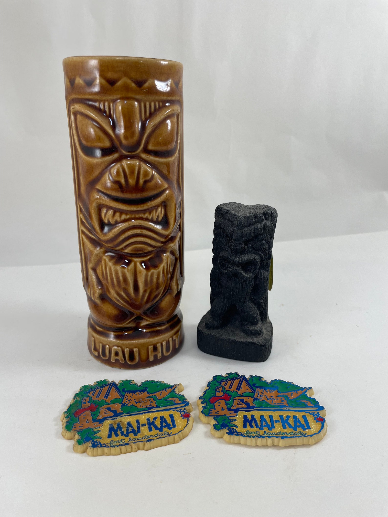 Tiki Mug Luau Hut Lava Coco Joe Lava Statue Mai Kai Magnet Tiki Bar ...