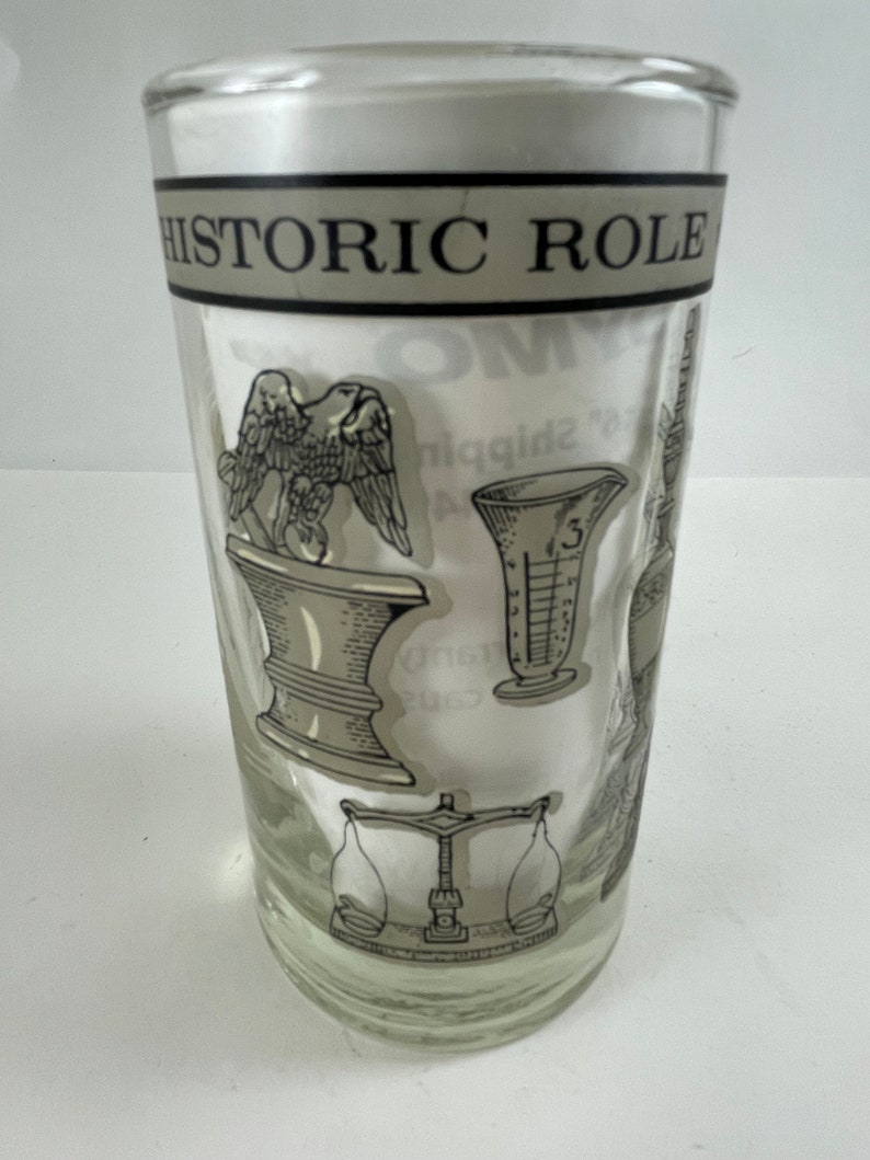 Pharmacy History Role 1776 1976 Drinking Glass Bicentennial - Etsy