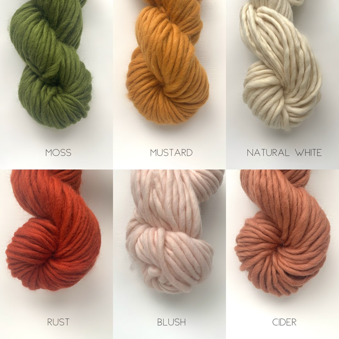Bulky Wool Yarn 100% Merino Wool Roving Chunky Yarn 100g Art Yarn for ...