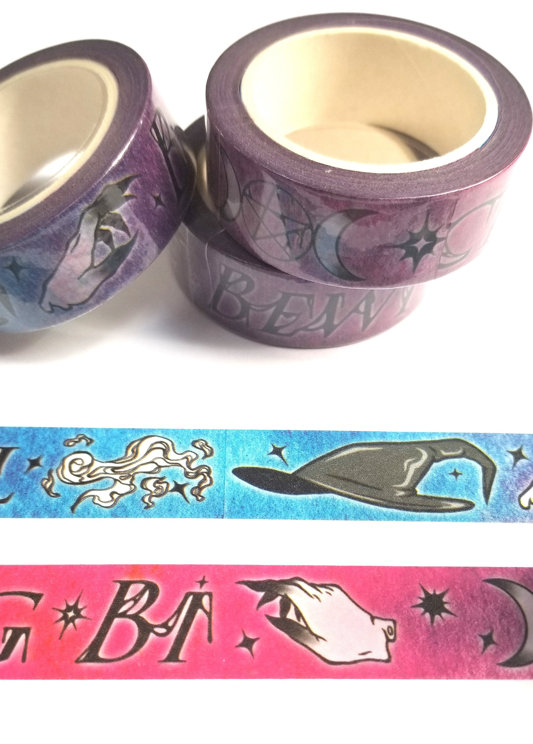 Bi Pride Washi Tape: Witch Hat & Pentagram - LGBTQA+ - Etsy