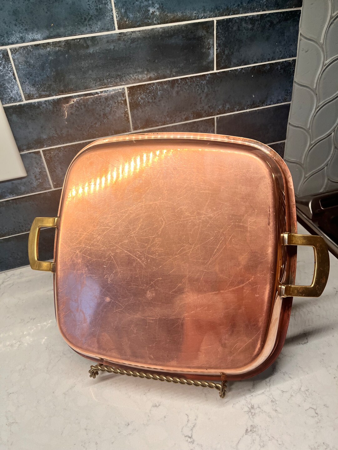 Vintage Culinox Copper Square Baking Dish,10 Inch Square Copper Baking ...