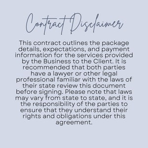 Bartender & Mobile Bar Event Contract Template for Weddings and Event ...