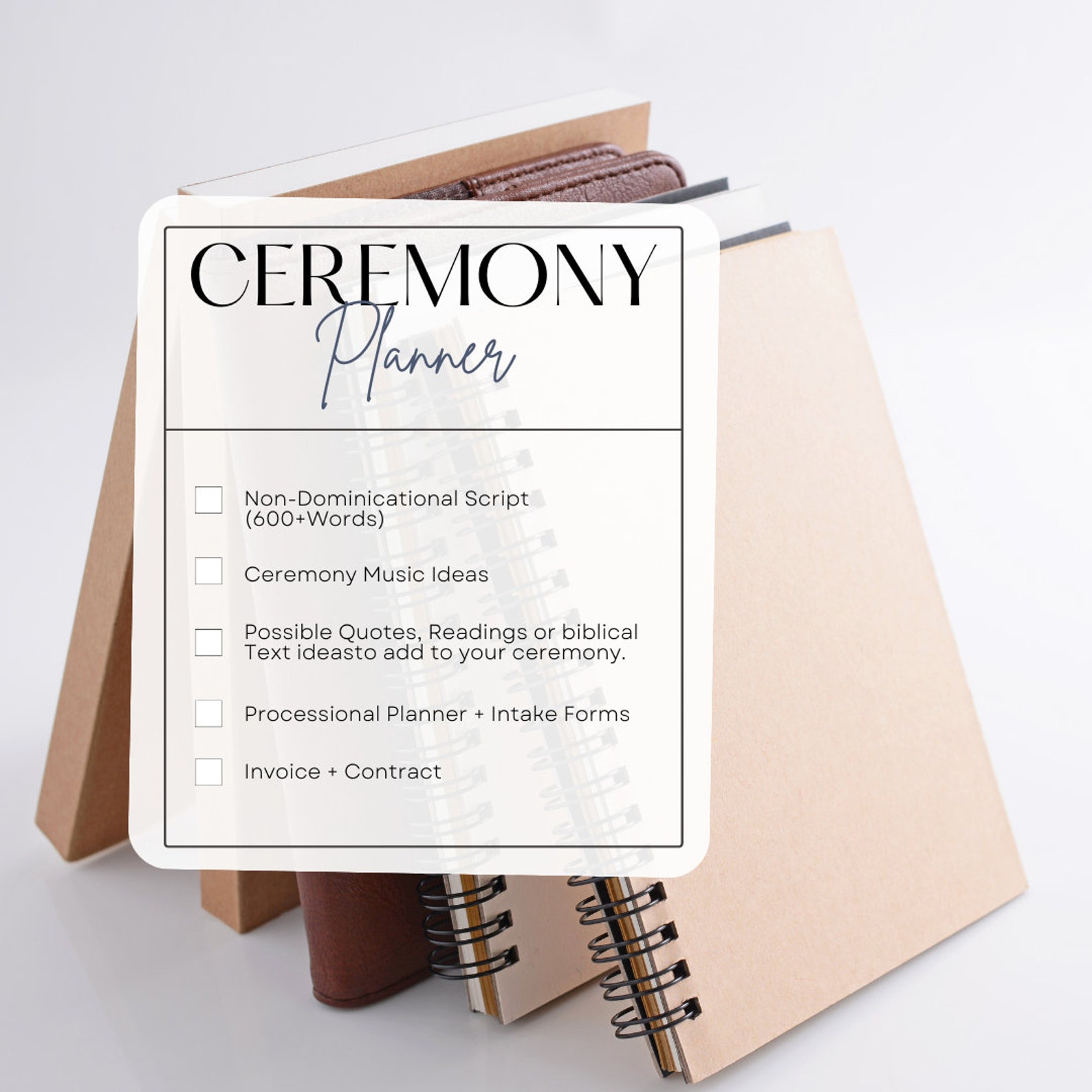 Wedding Officiant Binder Templates, Ceremony Order, Unity Ceremony ...